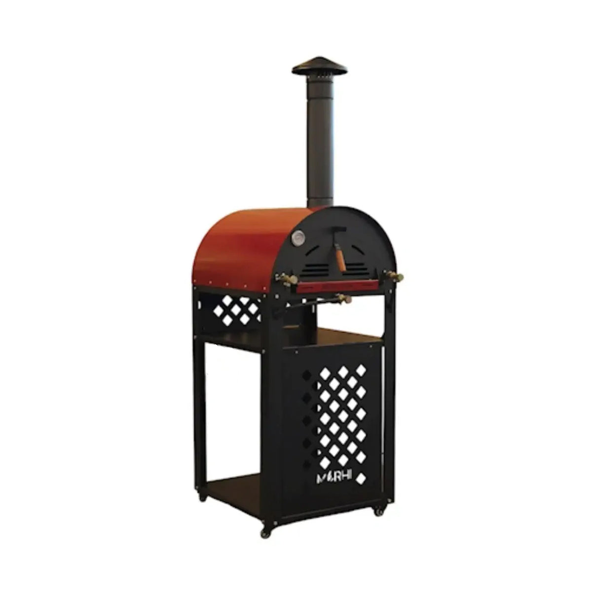 Merhi Oven Classic 400 Steel Red D 73cm W 131cm L 189cm